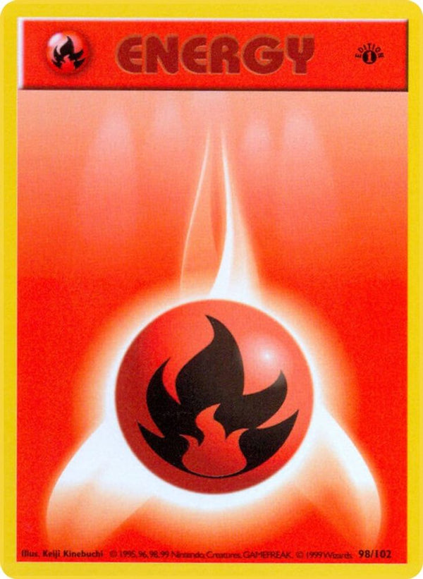 Fire Energy 098/102 - 1st Edition Base Set Shadowless - Common – Groovy ...